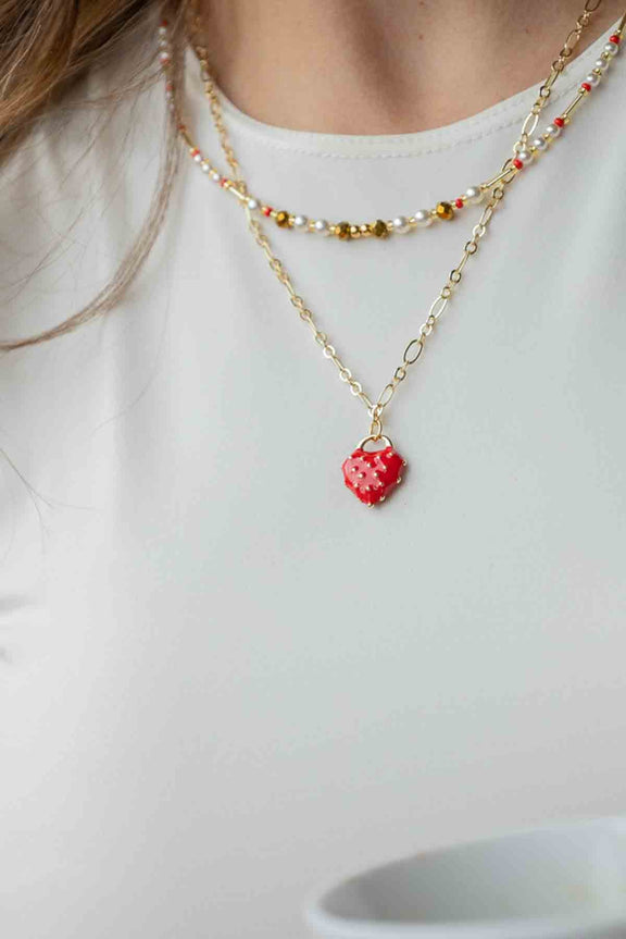 Collar Para Mujer Perlas Fresa | Floripondia – Mayoristas Floripondia